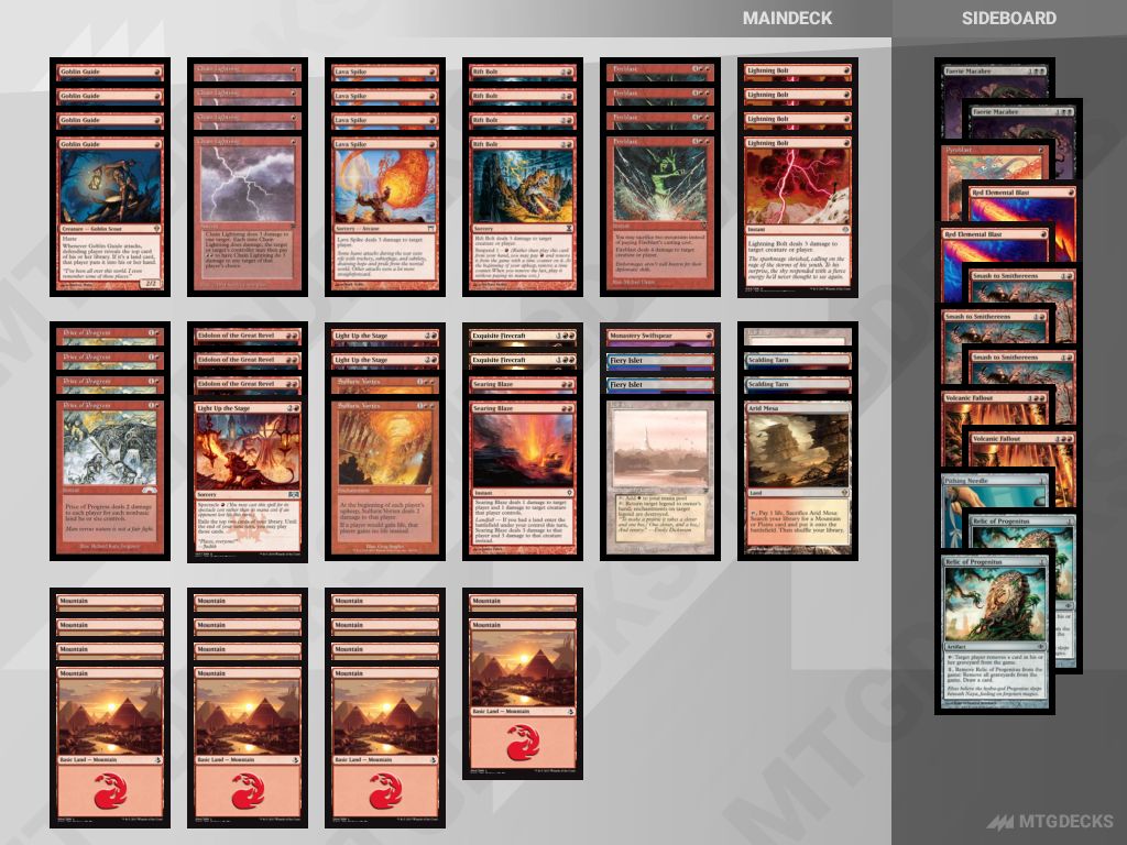 Legacy Burn deck by bozidar2121 • MTG DECKS