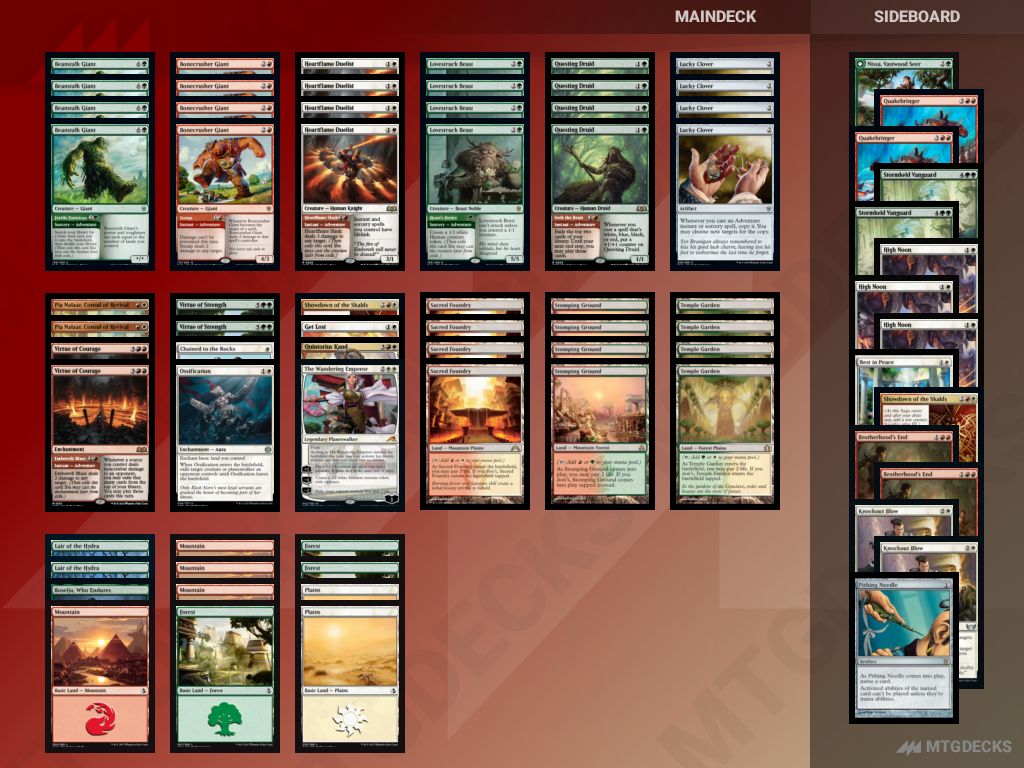 MTG Pioneer Naya Pia top decks • MTG DECKS