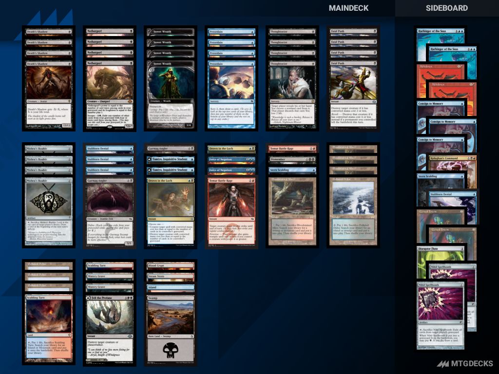 Modern Grixis Shadow - Nethergoyf deck by the_cntrlfreak • MTG DECKS