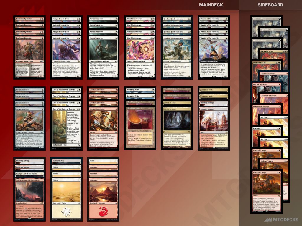 Arena Standard GoMatterweaver (S) 4-0 deck by CFavretto_Jr • MTG DECKS