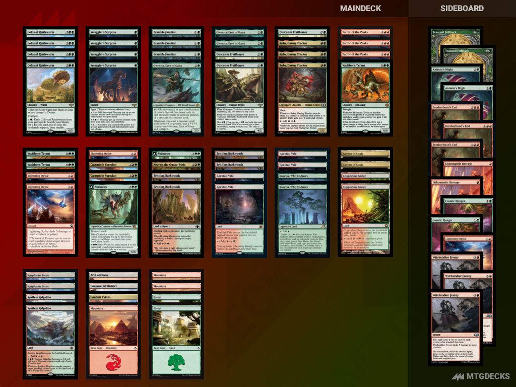 Arena Standard *Desert Ruby* deck by SirCrush • MTG DECKS