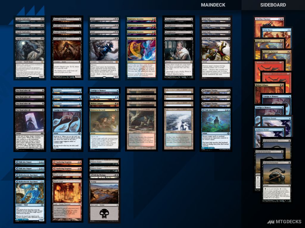 Modern Grixis 47 Spell Special deck by samloyontwitch • MTG DECKS
