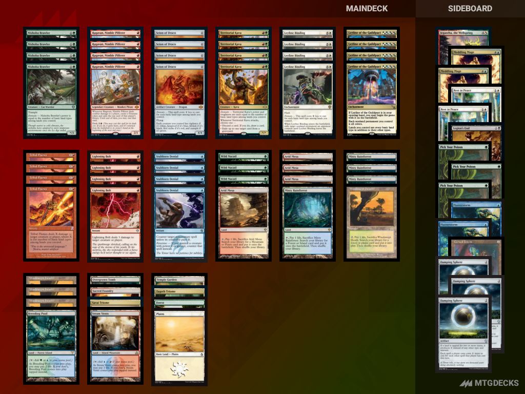 Modern Domain Zoo deck by Noriel Albaran • MTG DECKS