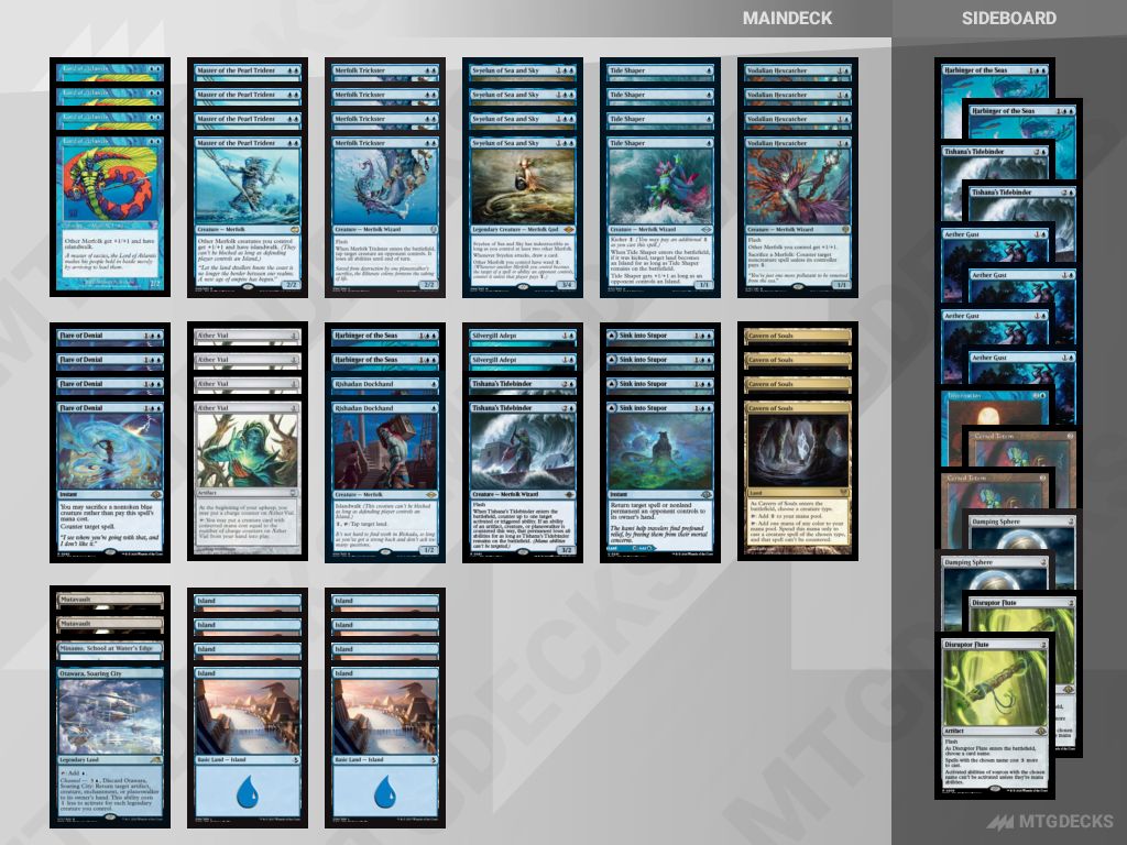 Modern Merfolk deck by ljex • MTG DECKS