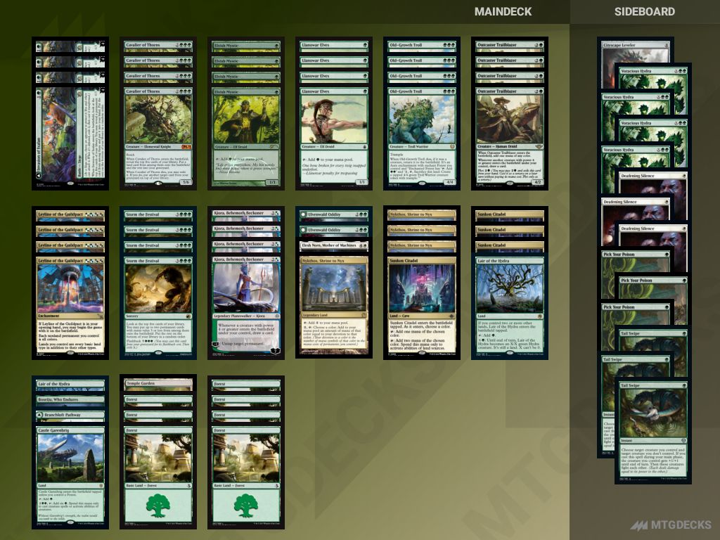 Arena Explorer Mono-Green Devotion deck by masterXploder • MTG DECKS
