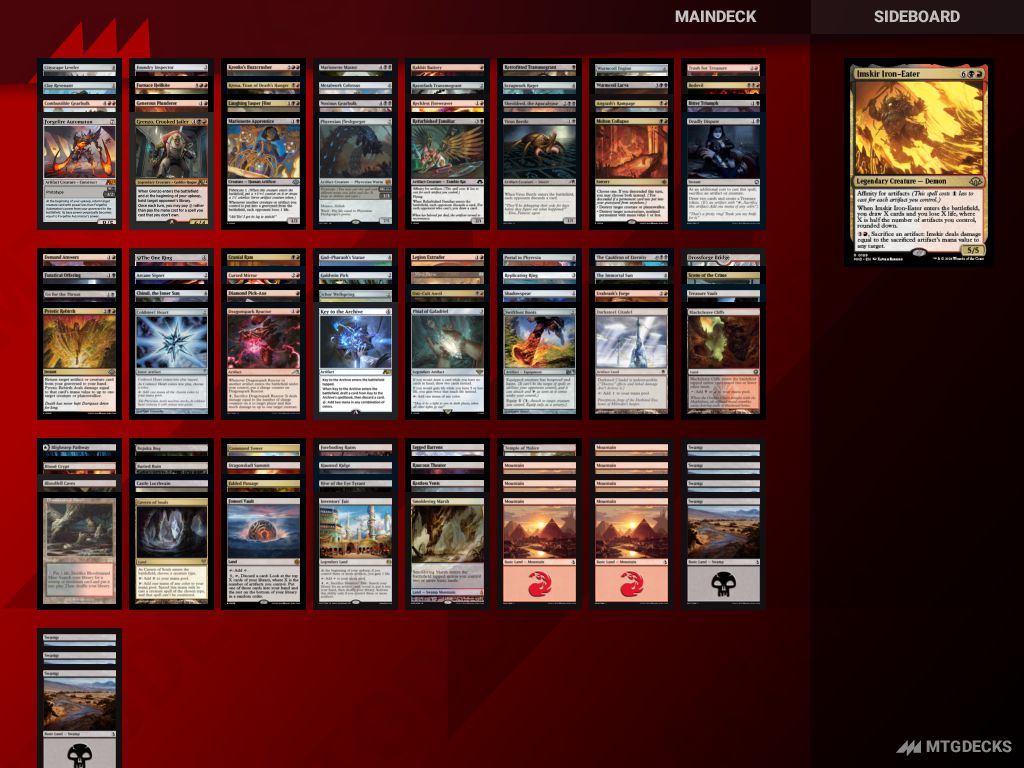 Historic-Brawl Imskir Iron-Eater deck by HistoricBrawler • MTG DECKS