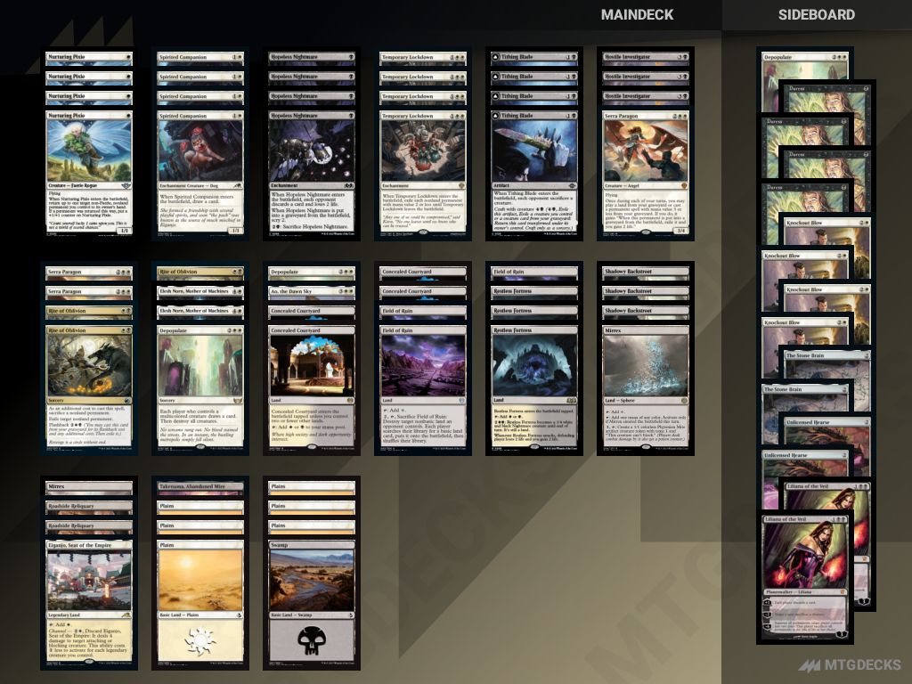 Arena Standard Orzhov Pixie deck by Platinum-Mythic Rank Player • MTG DECKS