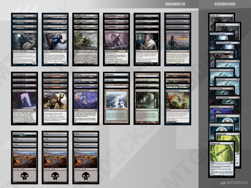 Modern Mono Black deck by Kinoshita Ryosuke • MTG DECKS