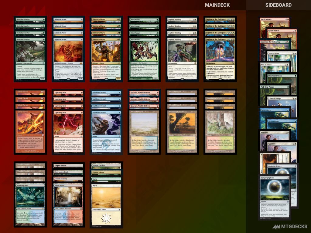 Modern Domain Zoo deck by Yoann Comas • MTG DECKS