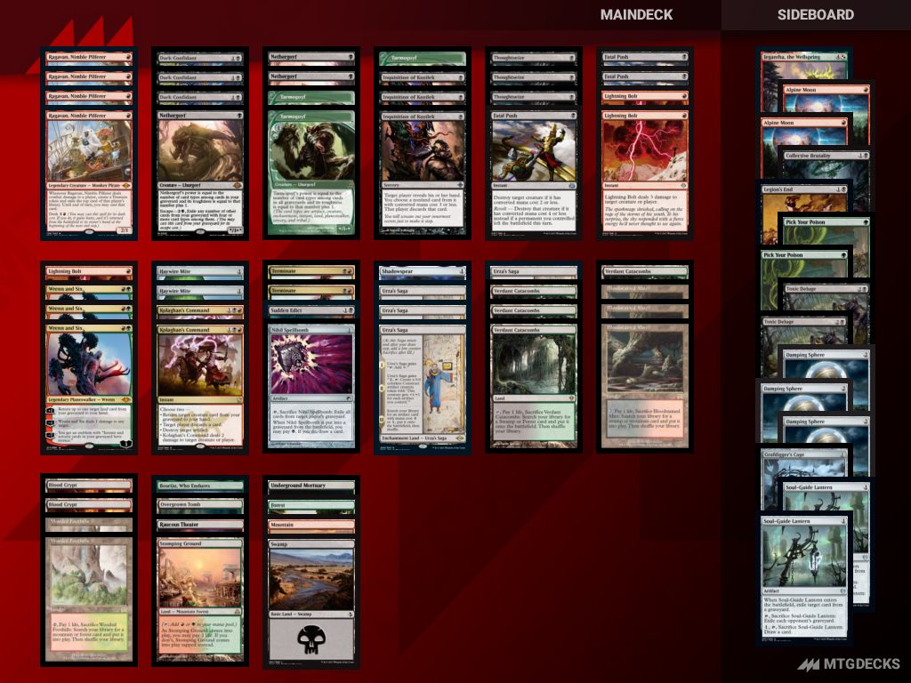 Modern Jund Sagavan deck by Peter Bui • MTG DECKS