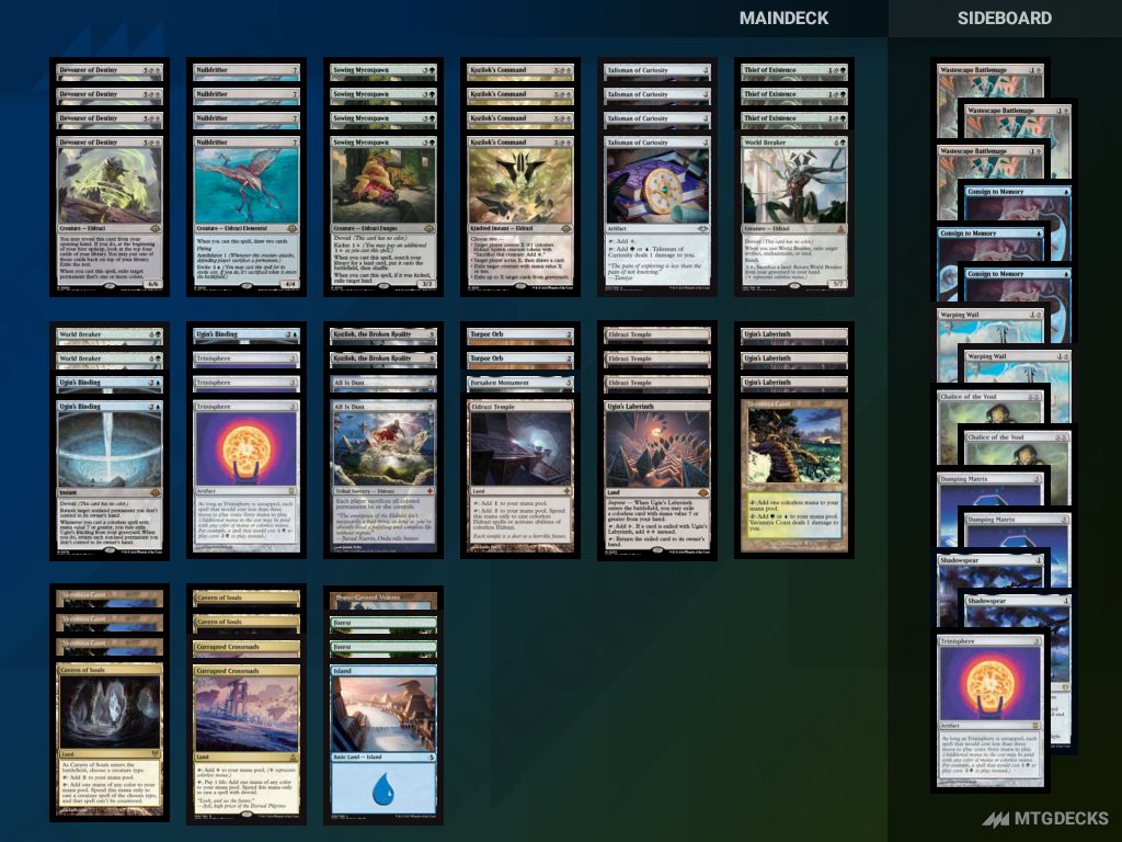 Modern Simic Eldrazi deck by Zachary Smith • MTG DECKS