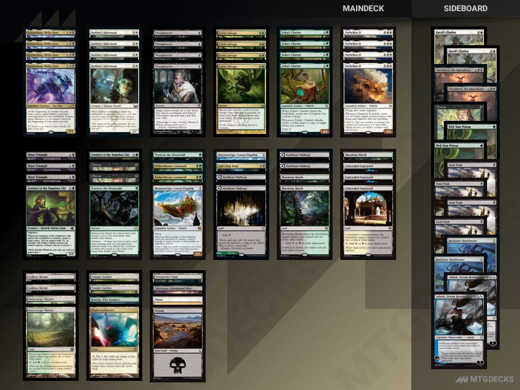 Pioneer Abzan Greasefang deck by Dave Weijgertse • MTG DECKS