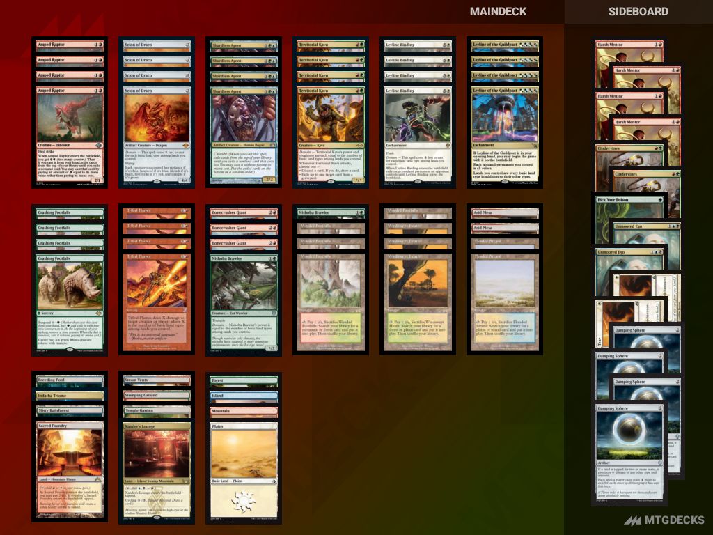 Modern Domain Zoo deck by Eric Alledahn • MTG DECKS