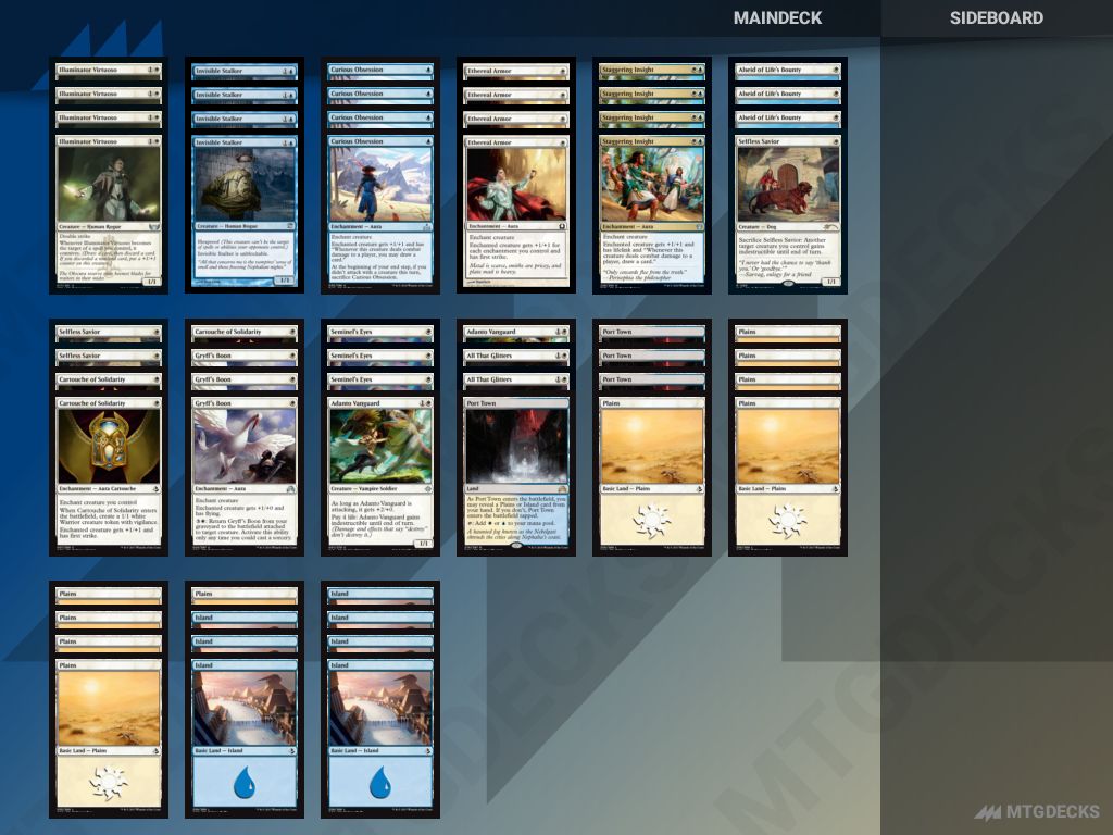 MTG Historic Artisan Azorius Auras top decks • MTG DECKS
