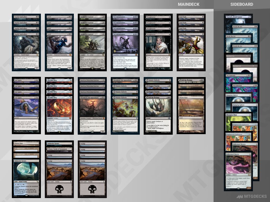 Modern Mono Black deck by Shimada Naoyuki • MTG DECKS
