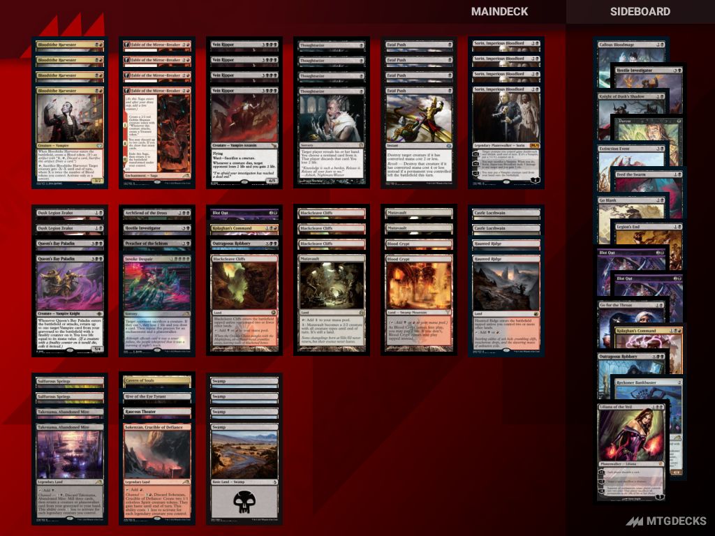 Arena Explorer Vampires RCQ 628 (E-Bo3) deck by ScottyFischer • MTG DECKS
