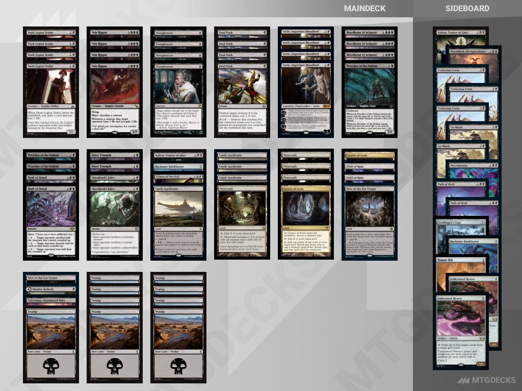 Arena Explorer Mono Black Vampires deck by Santyaga • MTG DECKS