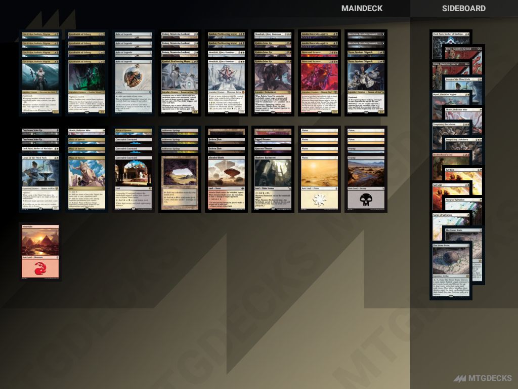 Arena Standard Legends Combo (2) deck by Eevee098 • MTG DECKS