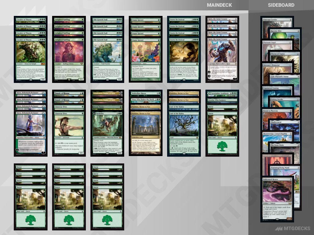 MTG Historic Mono Green Devotion - 406 top decks • MTG DECKS