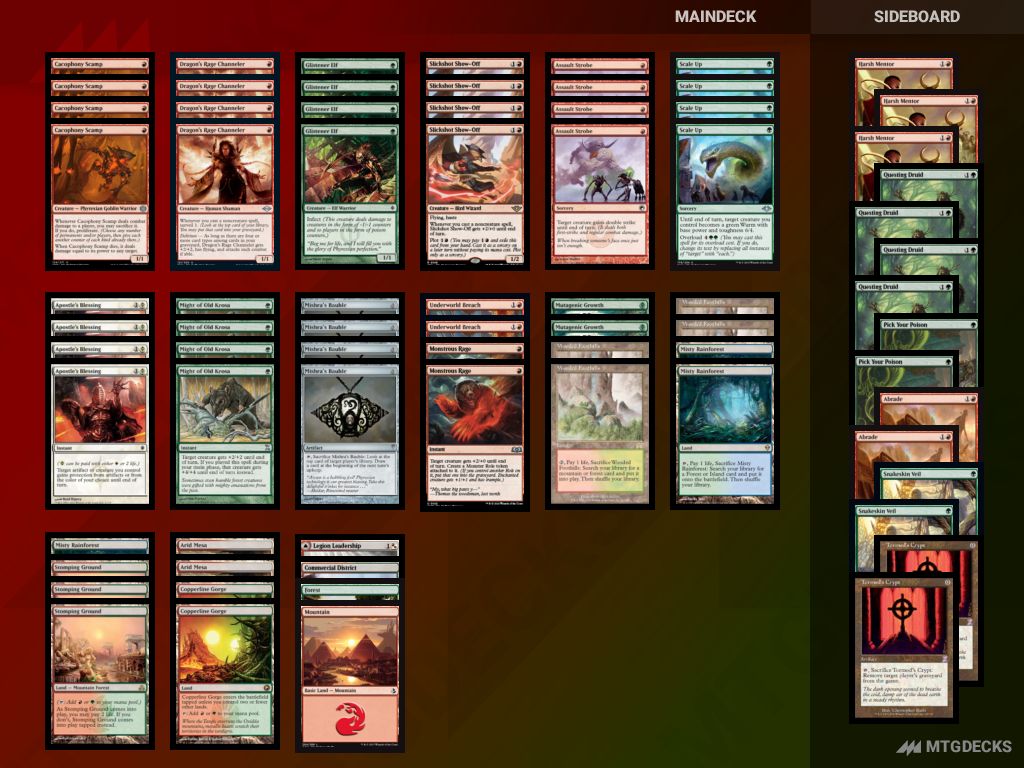 Modern RG OTK deck by samloyontwitch • MTG DECKS