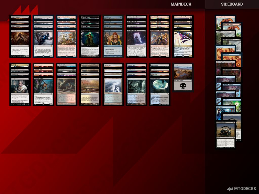 Modern Grixis Death's Shadow deck by kabloom • MTG DECKS