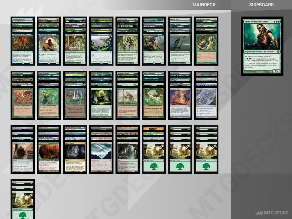 Commander Ezuri, Renegade Leader deck by Brian Rapp • MTG DECKS