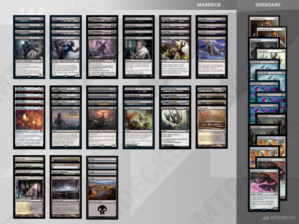 Modern Mono Black deck by Kinoshita Kentaro • MTG DECKS