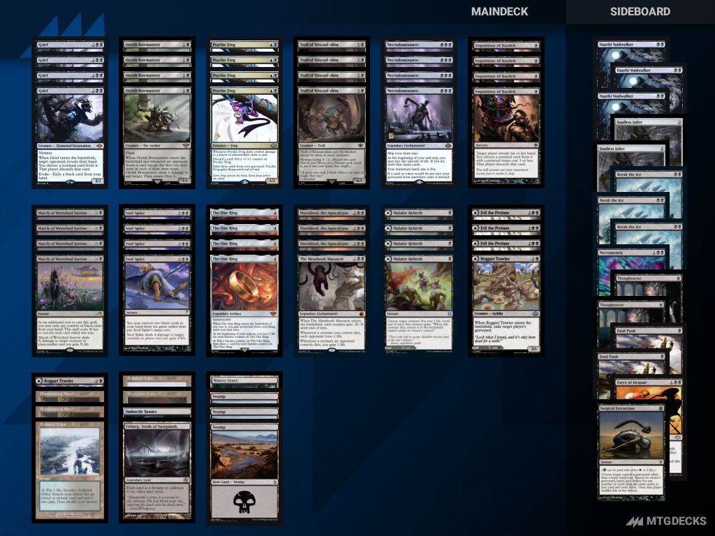 Modern Mono Black deck by ota yuki • MTG DECKS