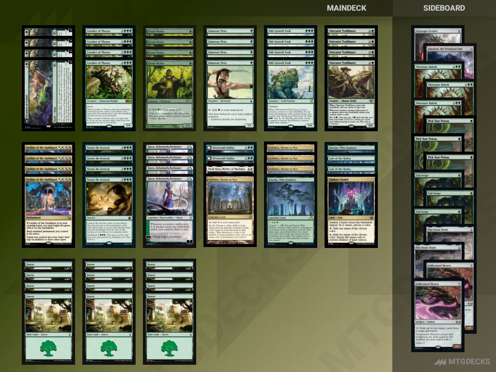 Pioneer Green Devotion deck by MrBoris • MTG DECKS