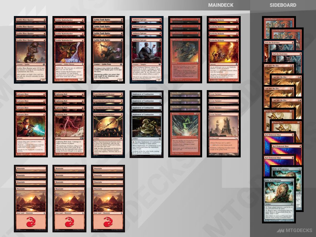 Pauper BOTTOFACCIA? deck by Riccardo Possanzini • MTG DECKS