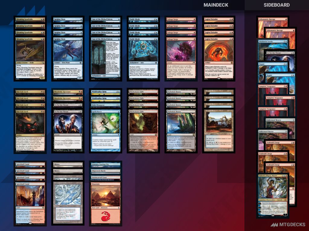 MTG Standard Outlaws of Thunder Junction Grixis Anvil top decks • MTG DECKS