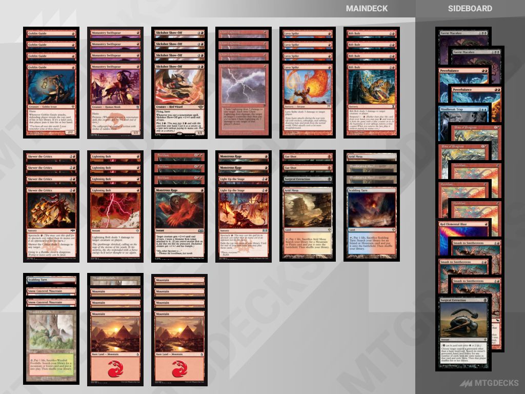 Legacy Burn deck by yamakoshi nozomi • MTG DECKS
