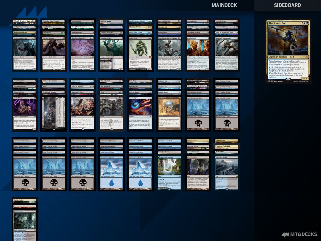 Historic-Brawl Zombies II Scarab God deck by DARTH-TimTam • MTG DECKS