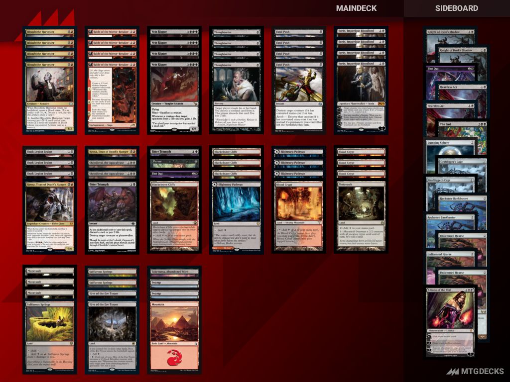 Pioneer Rakdos Vampires deck by EvolveMTG • MTG DECKS