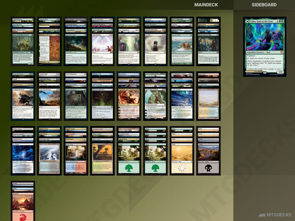 Historic-Brawl Esika, God of the Tree deck by MTGA-Assistant-Meta • MTG ...