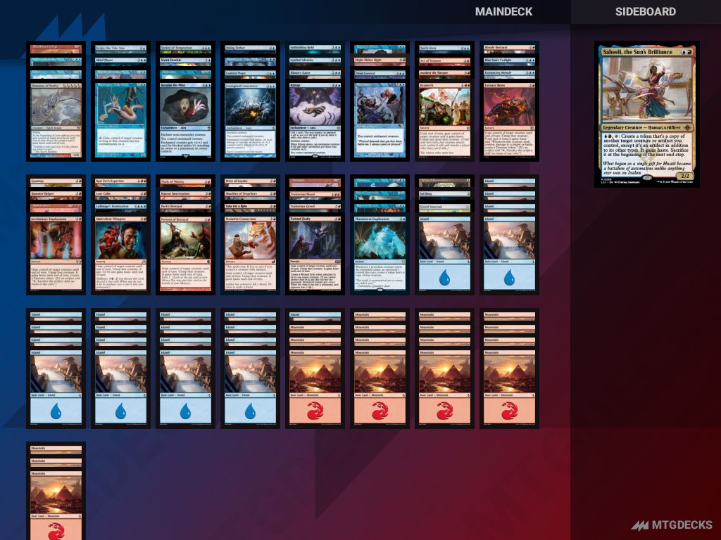 Commander Saheeli, the Sun's Brilliance deck by chbcook10 • MTG DECKS