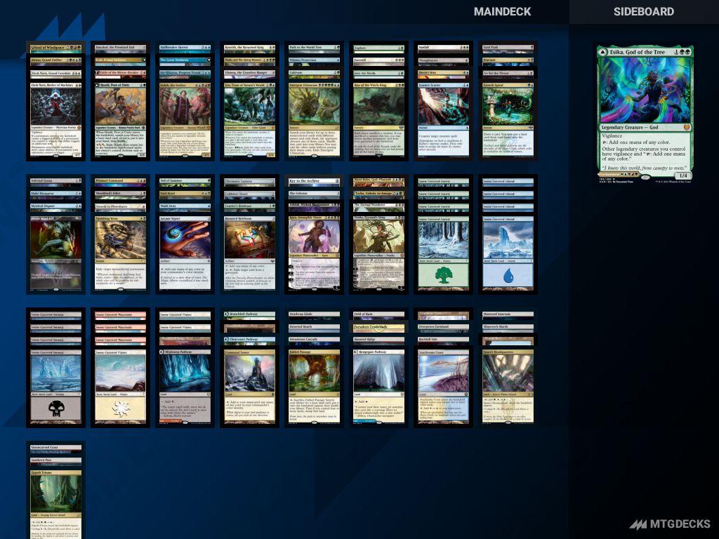 Historic-Brawl Esika, God of the Tree deck by MTGA-Assistant-Meta • MTG ...