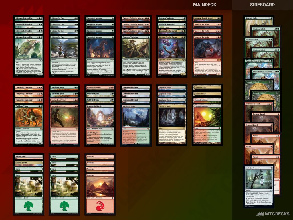 Standard RG Aggro deck by ヤマナカ ヨシキ • MTG DECKS