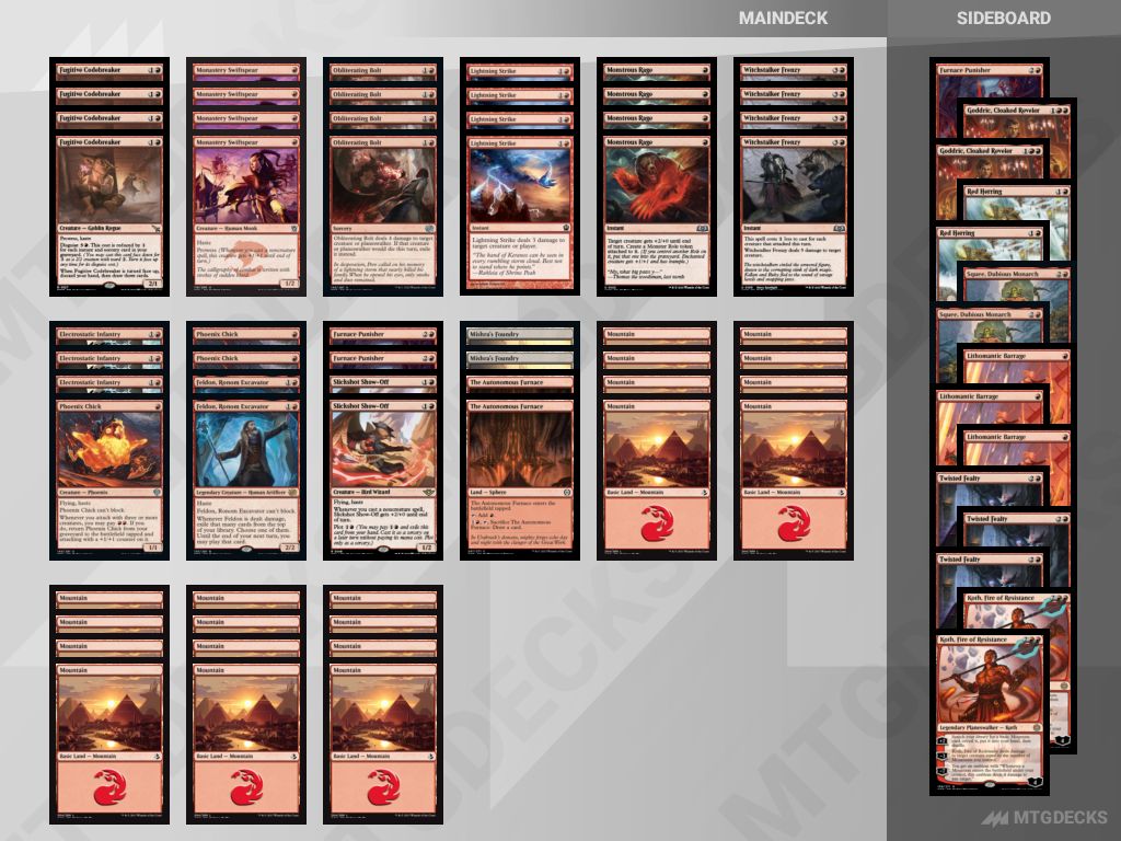 Standard Mono Red deck by Yamauchi Yuuki • MTG DECKS