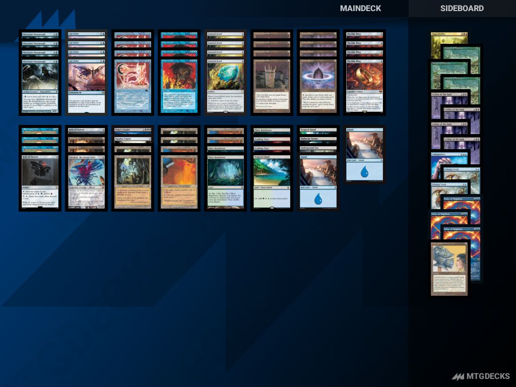 Legacy Mono Blue Jewel deck by Joaquin Solís • MTG DECKS