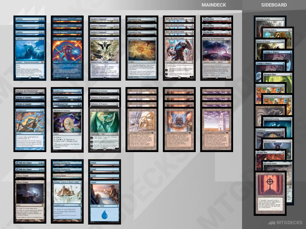Modern Blue Tron deck by KUBO EISUKE • MTG DECKS