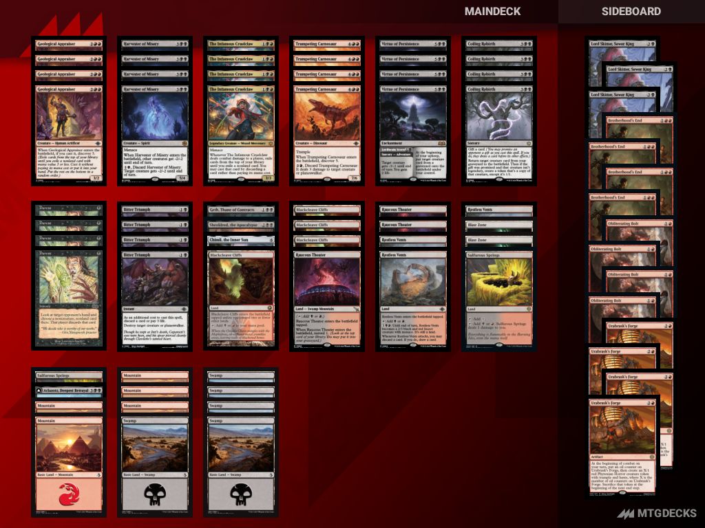 Arena Standard (S) Cruelclaw Rebirth deck by JohnRamosMTG • MTG DECKS