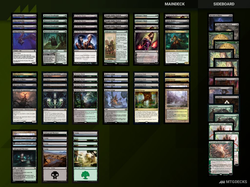 Standard BG Aggro deck by Fujiwara Mizuki • MTG DECKS