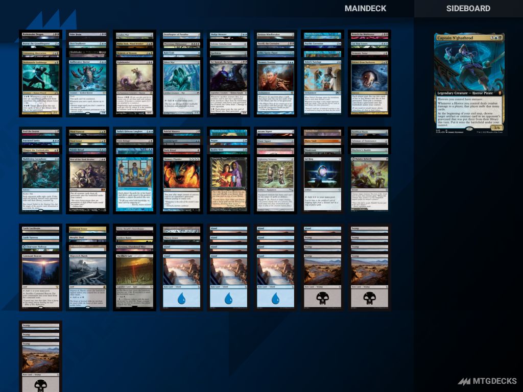 Commander Captain N'ghatrod: Fully Mill Focused deck by LordSudorg ...