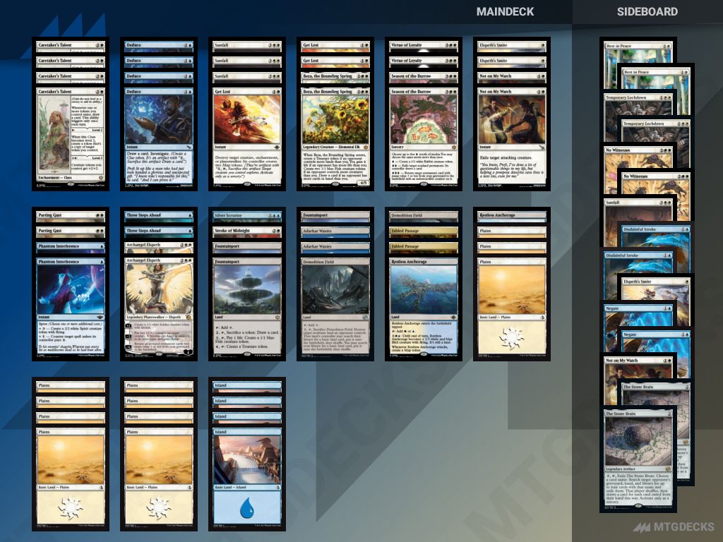 Arena Standard Azorius Control deck by Junji Saito • MTG DECKS