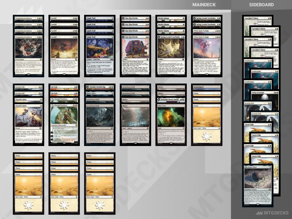 Arena Standard Mono-White Control deck by Takayuki Watanabe • MTG DECKS