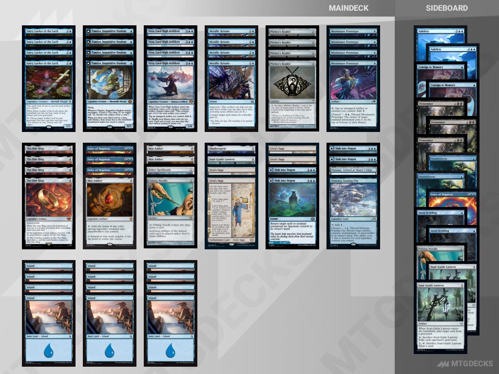 Modern Mono Blue Steel deck by Heir_of_Elendil15 • MTG DECKS