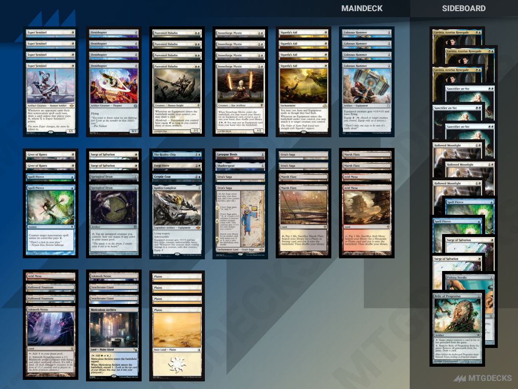 Modern Hammer Time deck by Cloutier Mason • MTG DECKS