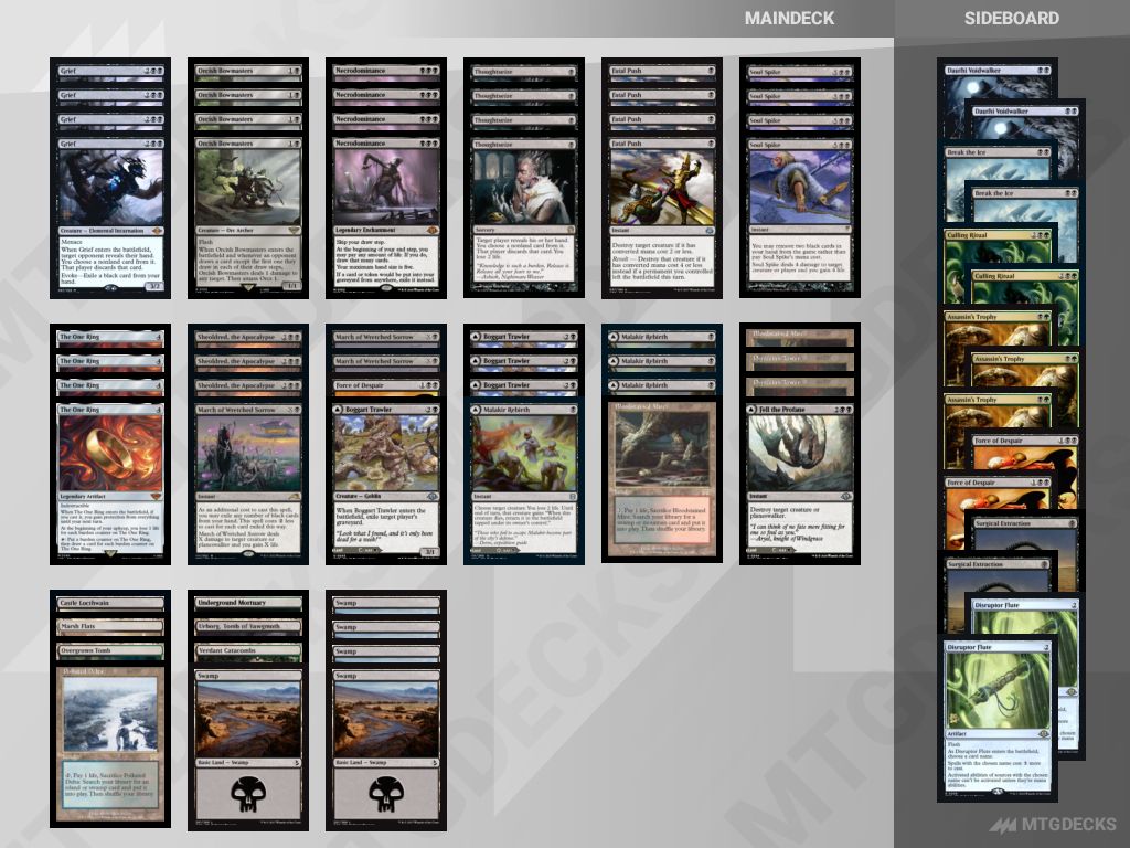 Modern Mono Black deck by Sannabe Shunsuke • MTG DECKS