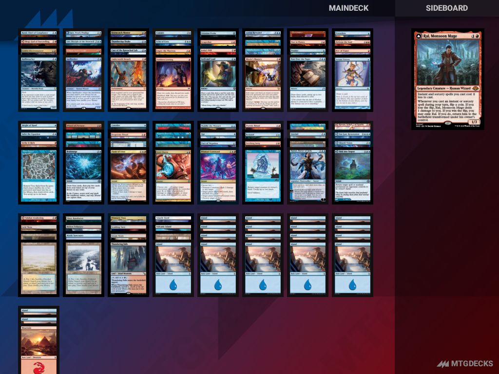 Duel-Commander Ral, Monsoon Mage Storm Combo deck by theepicstorm • MTG ...